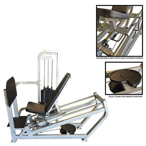 PB 5808C Selectorized Seated Leg Press With Dual Resistance Cams – Unofive